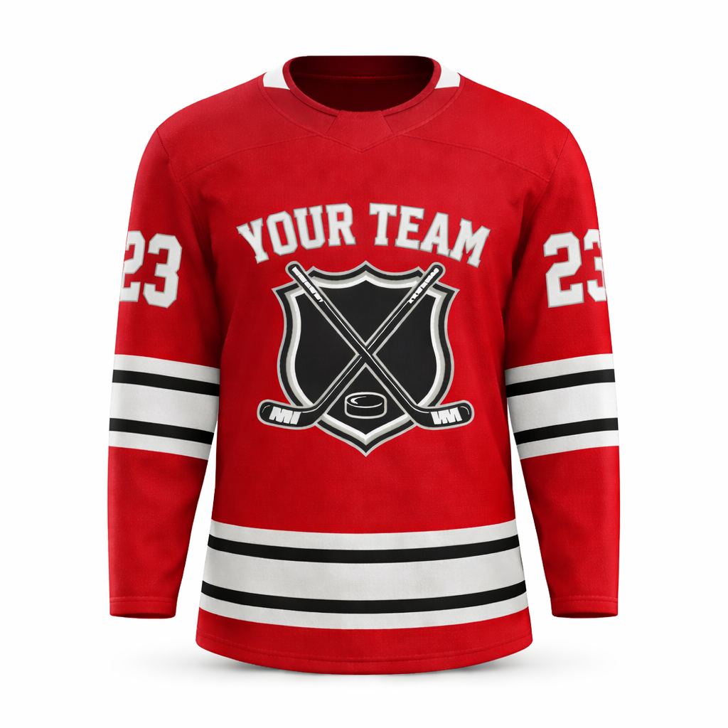 Custom Stitched Hockey Jersey | Pro-Grade Embroidery & 100% Polyester ...